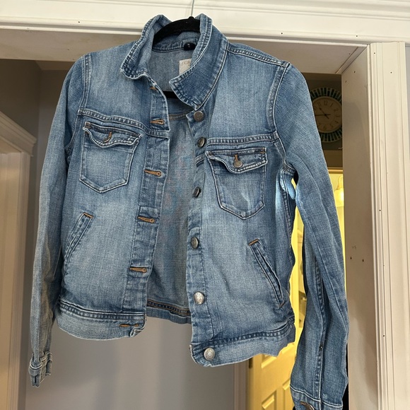 J. Crew | Jackets & Coats | J Crew Lightly Worn Jean Jacket Size Small ...